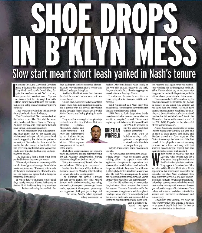 SHOE DROPS IN B’KLYN MESS - PressReader