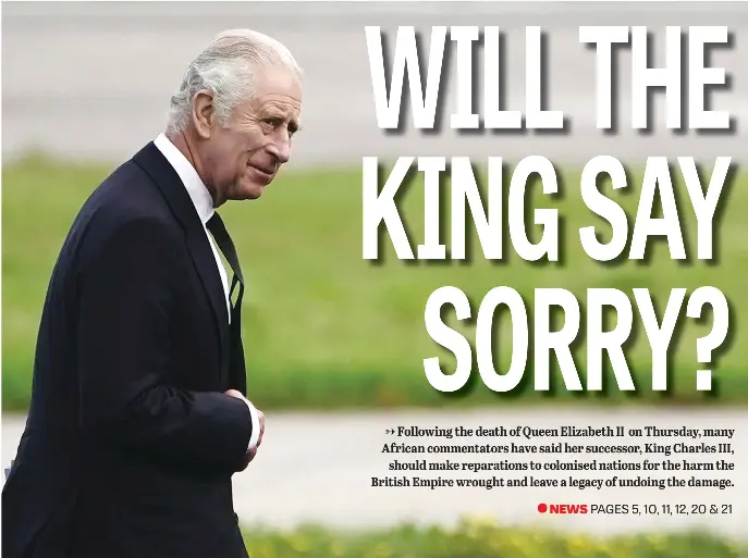 WILL THE KING SAY SORRY? - PressReader