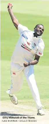 Titans open to meeting Mbhalati over claims - PressReader