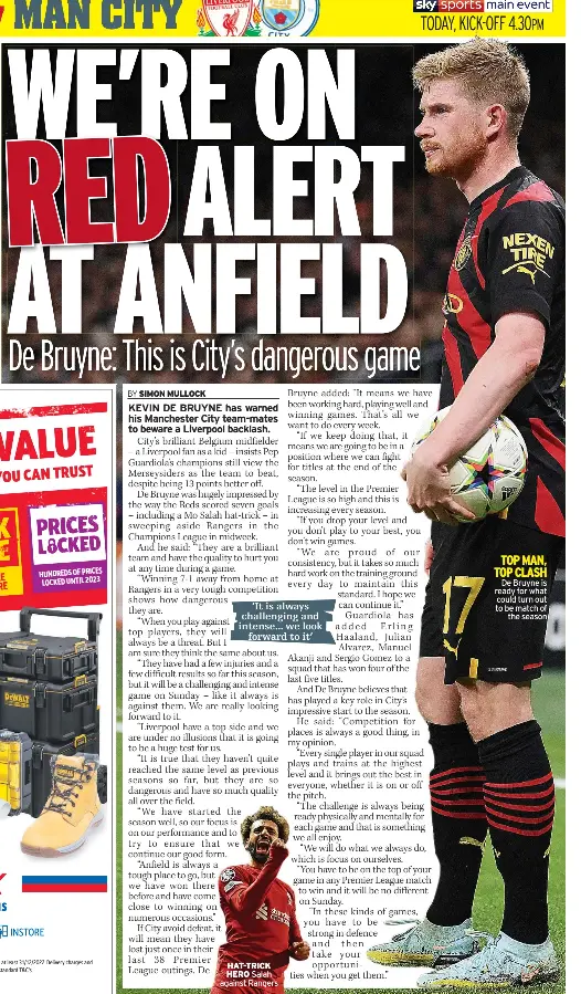 WE’RE ON RED ALERT AT ANFIELD - PressReader