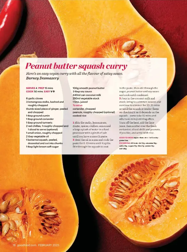 Peanut butter squash curry - PressReader