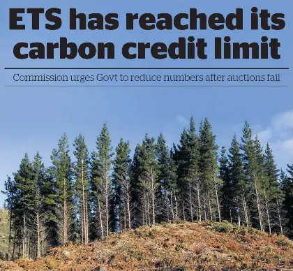 ETS has reached its carbon credit limit - PressReader