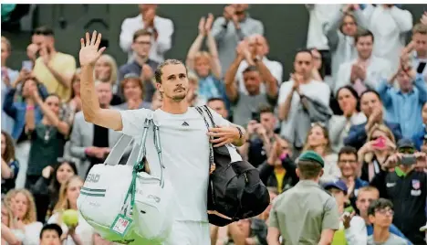 Zverev verzweifel­t in Wimbledon - PressReader