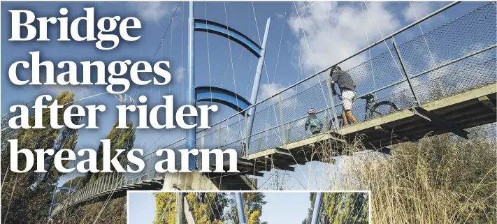 Bridge changes after rider breaks arm - PressReader
