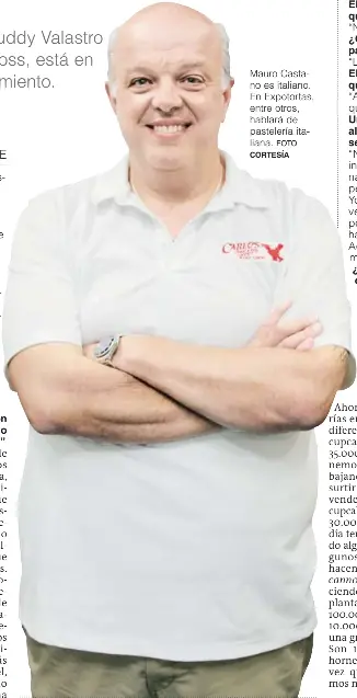 Mauro Castano, el popular pastelero y mano derecha de Buddy, está en ...