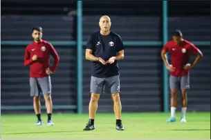 Qatar coach Lopez happy with players’ determinat­ion and training - PressReader