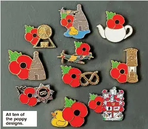 Kelvin’s county-themed poppy badges prove a huge hit every November ...