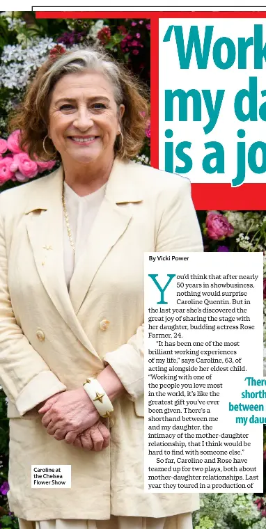 COVER Caroline Quentin on working with her daughter - PressReader
