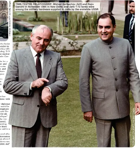 Gorbachev and Gandhi’s Delhi Declaratio­n backed bilateral ties ...