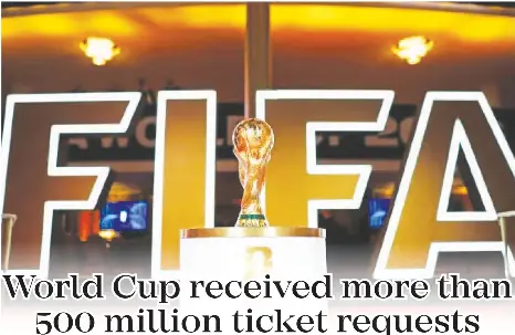 World Cup received more than 500 million ticket requests - PressReader