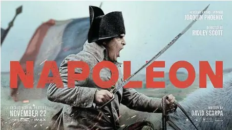 Battle scenes eclipse the more emotional moments in ‘Napoleon’ - PressReader