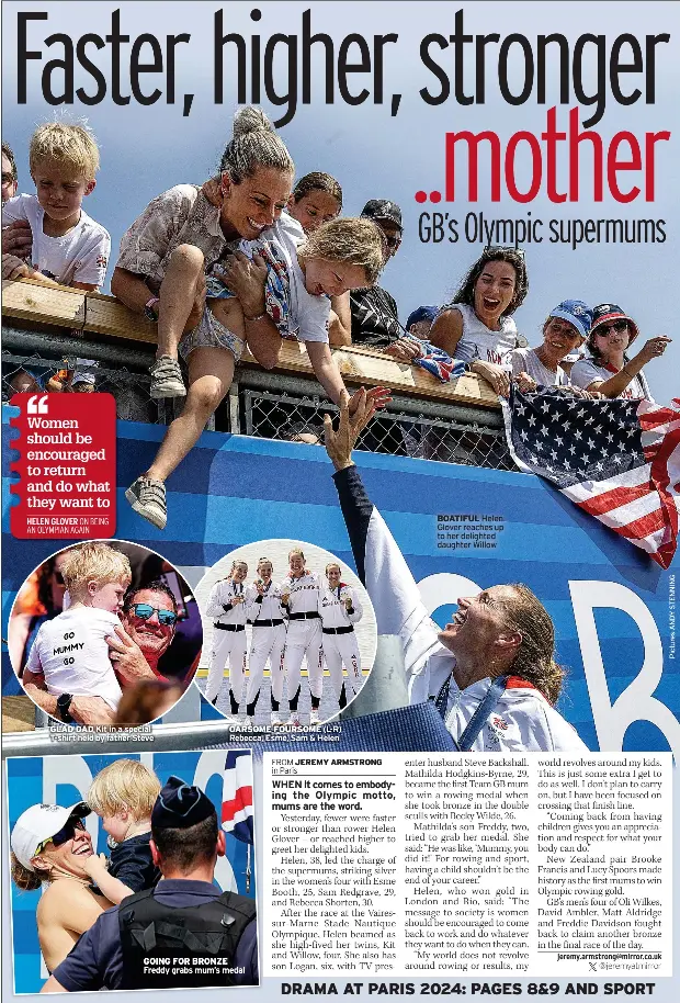 Faster, higher, stronger3 ..mother DRAMA AT PARIS 2024: PAGES 8&9 AND SPORT - PressReader