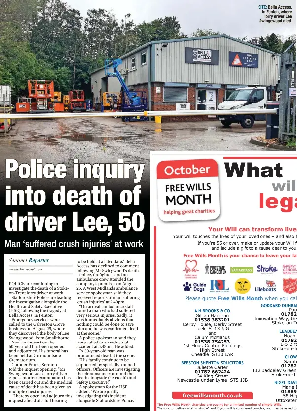POLICE INQUIRY INTO DEATH OF DRIVER LEE, 50 - PressReader