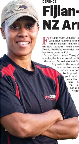 Fijian-born Lieutenant Leads NZ Army in Tongan Exercise - PressReader