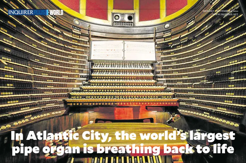 In Atlantic City, the world’s largest pipe organ is breathing back to ...