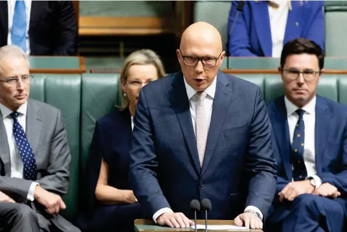Peter Dutton promises to slash permanent migration by 25% in short term in populist budget reply ...
