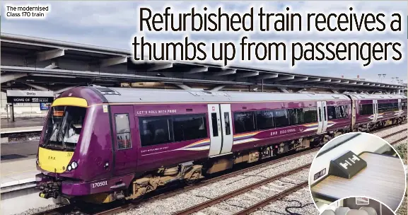 Refurbishe­d train receives a thumbs up from passengers - PressReader