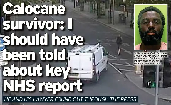 Calocane survivor: I should have been told about key NHS report ...