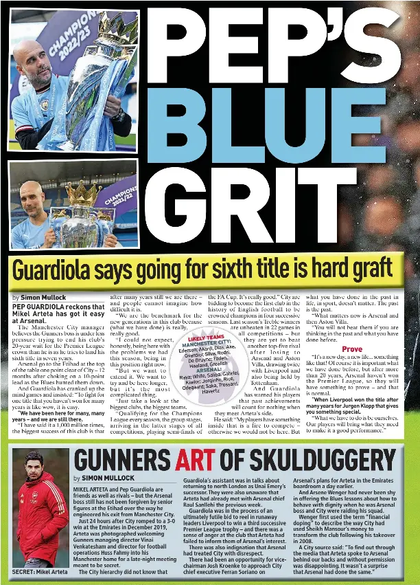MANCHESTER’CITY PEP S BLUE GRIT - PressReader