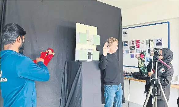 Artist Chad’s mural arriving at Platform 2 of city Metro station ...