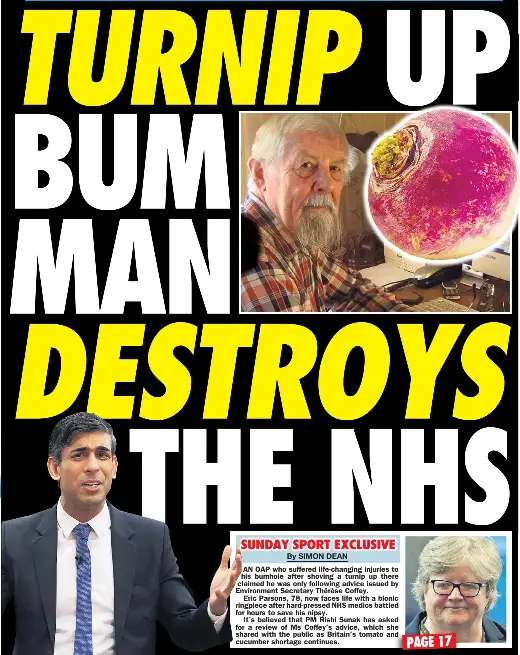 TURNIP UP BUM MAN DESTROYS THE NHS - PressReader