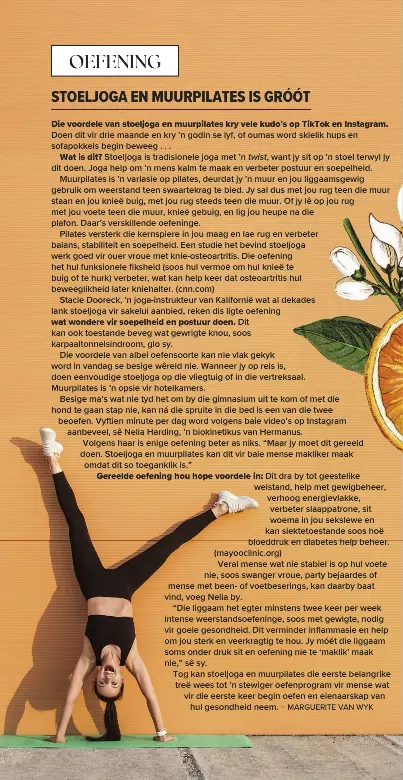 STOELJOGA EN MUURPILATE­S IS GRÓÓT - PressReader