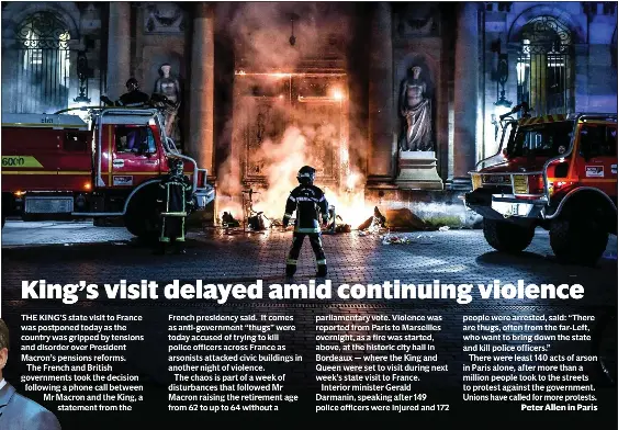 King’s visit delayed amid continuing violence - PressReader