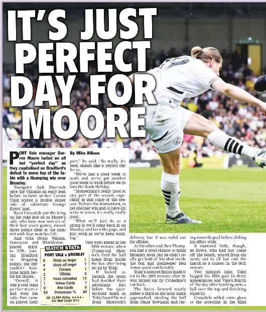 IT’S JUST PERFECT DAY FOR MOORE - PressReader