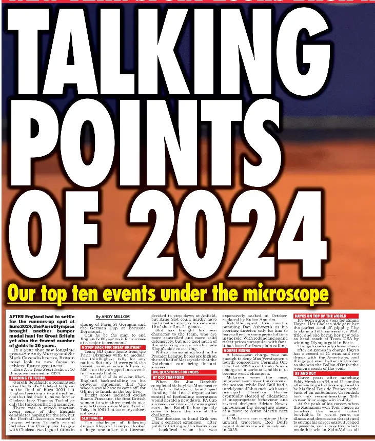 TALKING POINTS OF 2024 - PressReader