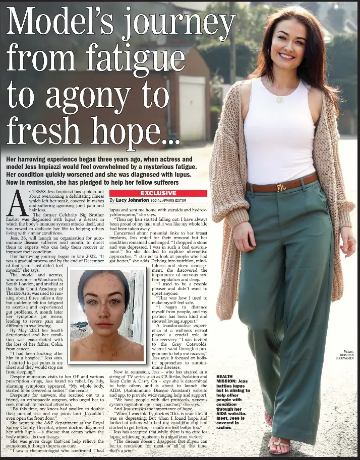 Model’s journey from fatigue to agony to fresh hope... - PressReader