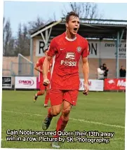 Cain Noble strike gives Quorn their 13th away win in a row - PressReader