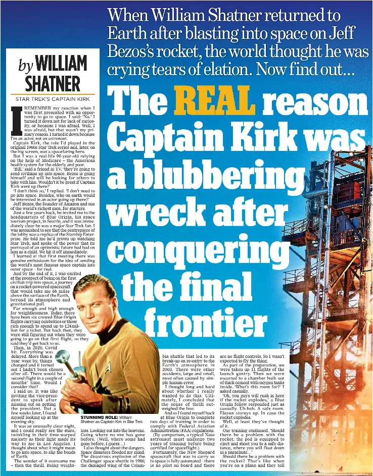 The REAL reason Captain Kirk was a blubbering wreck after conquering the final frontier ...