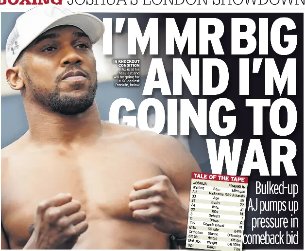 I’M MR BIG AND I’M GOING TO WAR - PressReader