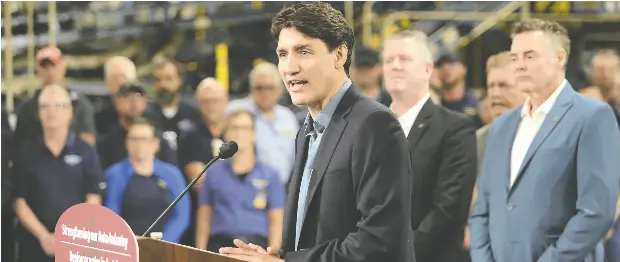 Down in polls, Trudeau tries to rekindle sunny ways - PressReader