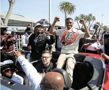 Special welcome home for newly crowned champion Nontshinga - PressReader