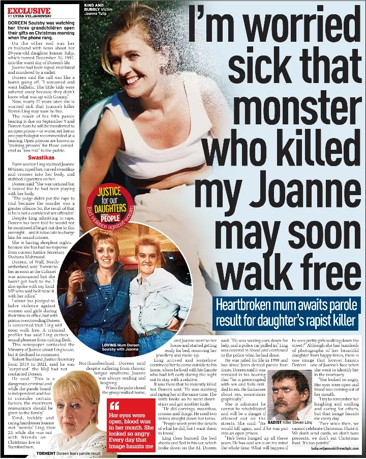 I’m worried sick that monster who killed my Joanne may soon walk free ...