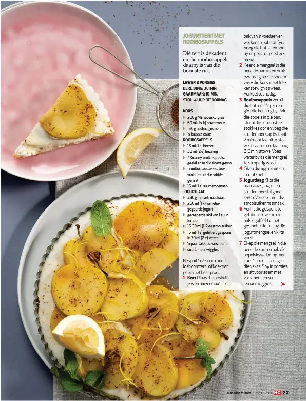 JOGURTTERT MET ROOIBOSAPP­ELS - PressReader