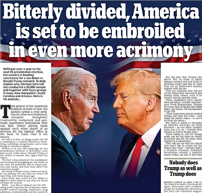 Bitterly divided, America is set to be embroiled in even more acrimony - PressReader