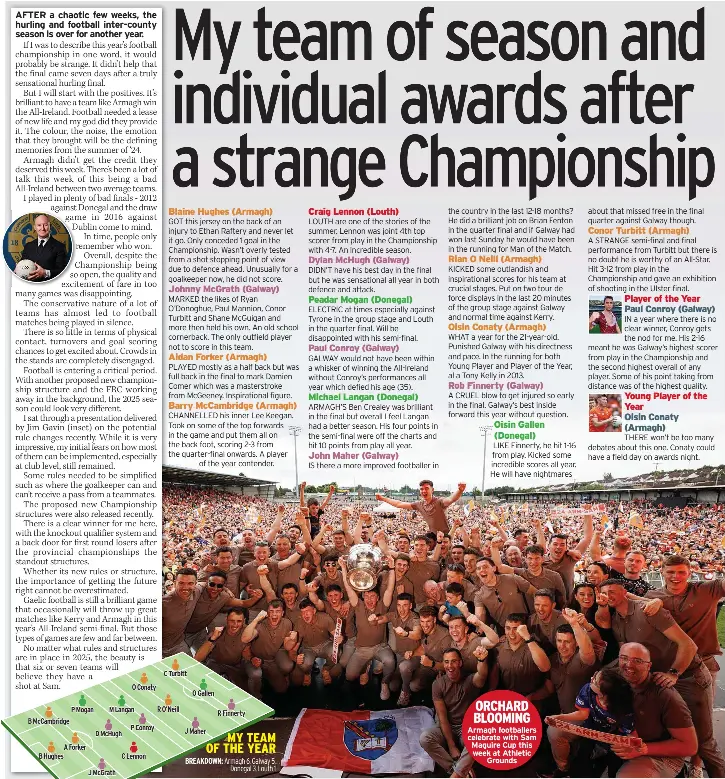 My team of season and individual awards after a strange Championsh­ip - PressReader