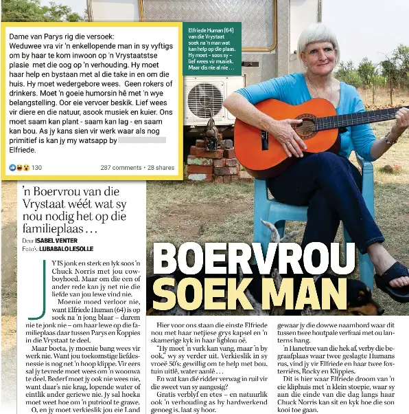 BOERVROU SOEK MAN - PressReader