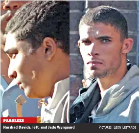 BLOOM AND GOLDIN KILLINGS: 2 ON PAROLE Wyngaard and Davids ‘released conditiona­lly’ under house ...