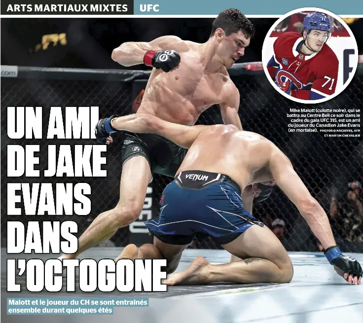 UN AMI DE JAKE EVANS DANS L’OCTOGONE - PressReader