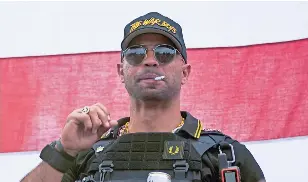 Exigen 33 años de prisión para exlíder de Proud Boys - PressReader