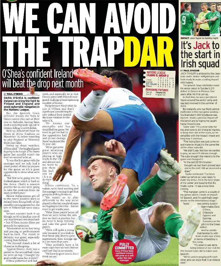 It’s Jack to the start in Irish squad - PressReader