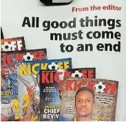 Kick Off magazine shuts down - PressReader