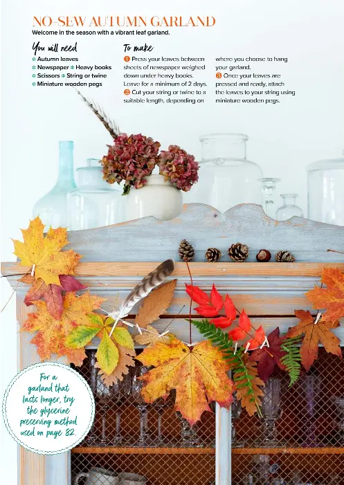 NO-SEW AUTUMN GARLAND - PressReader