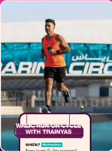 WALK, RUN OR CYCLE WITH TRAINYAS - PressReader