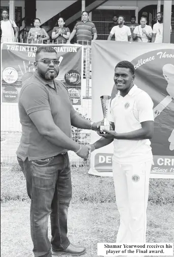 Georgetown wins DCB U19 Inter-Associatio­n one-day tournament - PressReader
