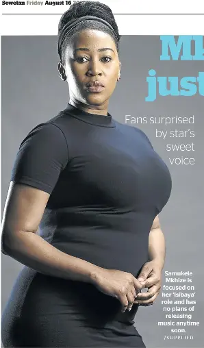 Mkhize is not just an actress - PressReader