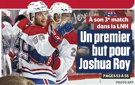 Un premier but pour Joshua Roy - PressReader